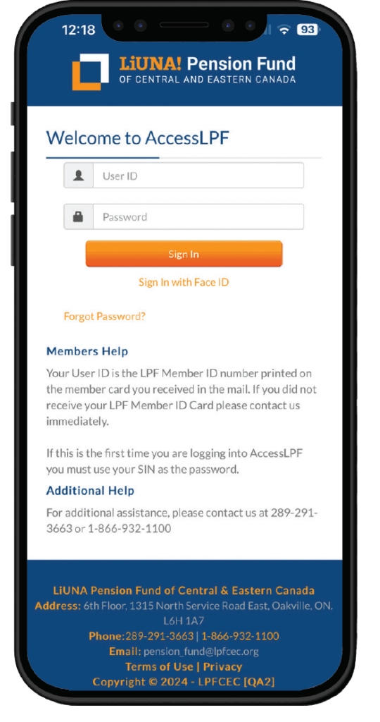LPF Online Services - LiUNA